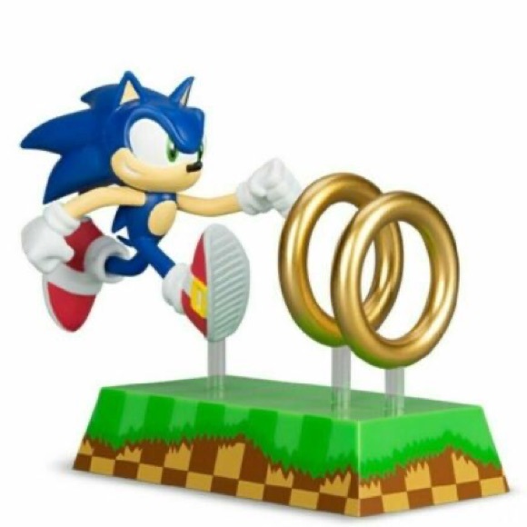 Sonic | Other | Sonic The Hedgehog 28 Sonic And Rings Sega Figurine ...